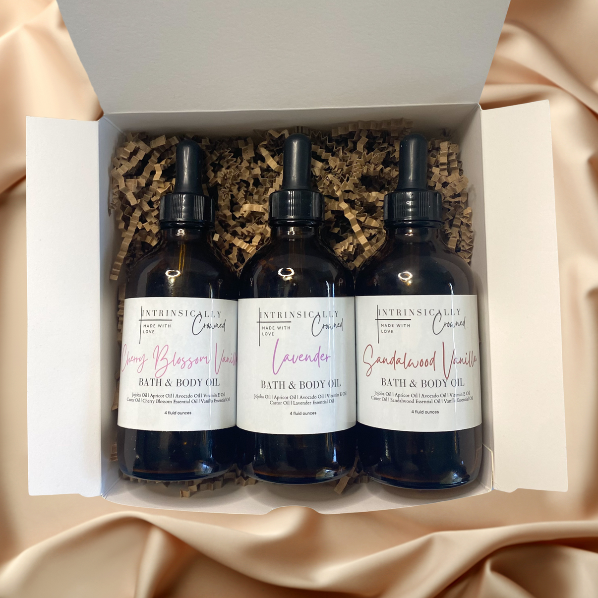 Scented Body Oil Gift Set Aromatherapy Bath and Body Gift For Mom ...