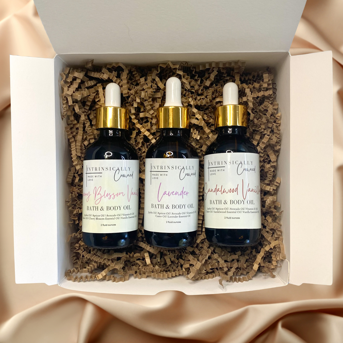 Scented Body Oil Gift Set Aromatherapy Bath and Body Gift For Mom ...