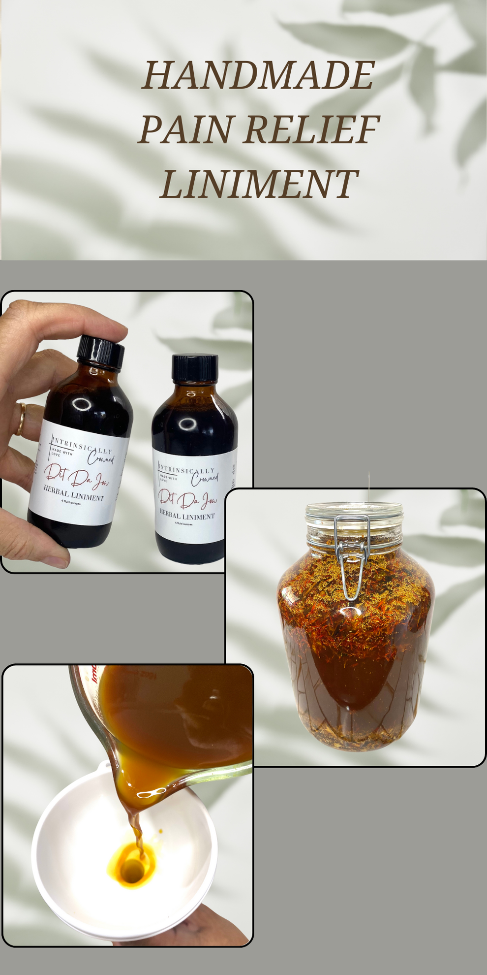 Pain Relief Liniment Dit Da Jow - Intrinsically Crowned