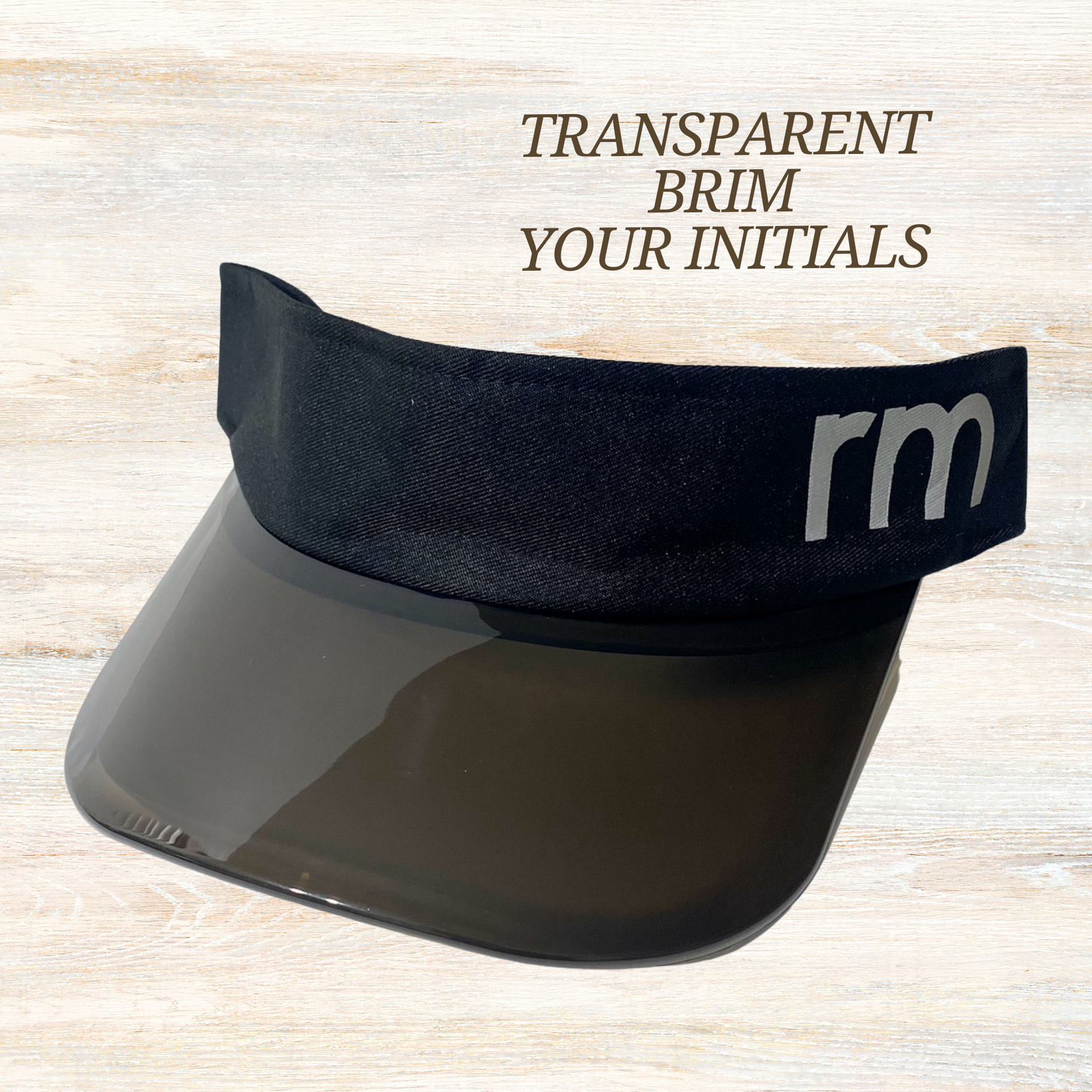 Personalized Visor Tinted Transparent Brim - Intrinsically Crowned